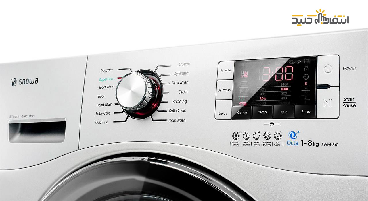 ماشین لباسشویی اسنوا مدل SWD-821 با ضمانت نامه انتخاب سرویس حامی