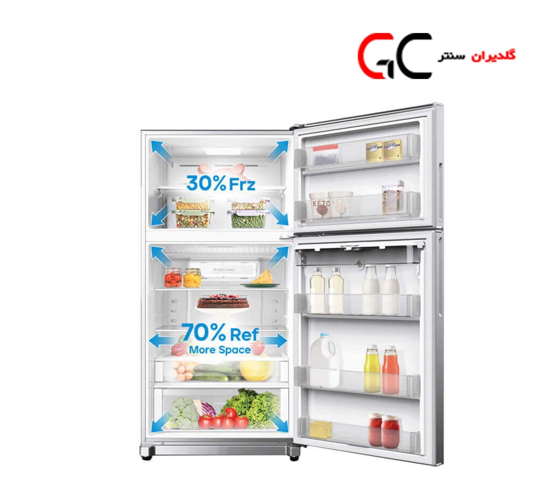 يخچال فريزر بالا دوو سری پرادا 28 فوت مدل DT-2720SS